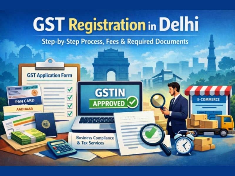 Easy GST Registration In Delhi | Process, Fees & Documents 2026